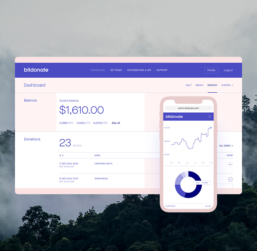 BitDonate - largest crypto currency donation platform
